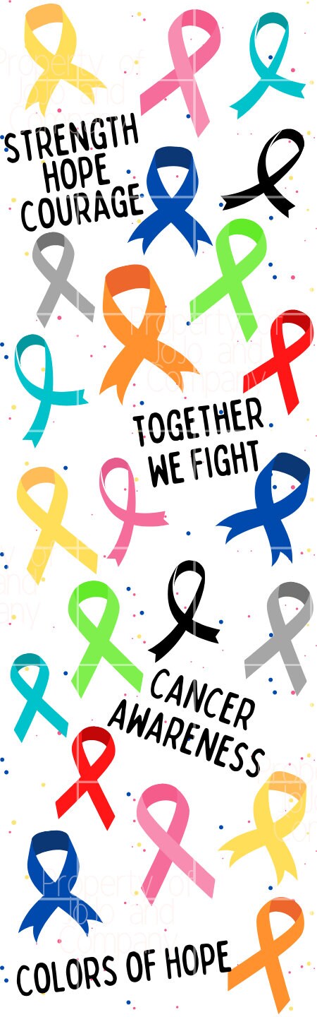 Cancer Ribbon Pen Wrap Cancer Awareness Pen Wrap Glitter Pen | Etsy