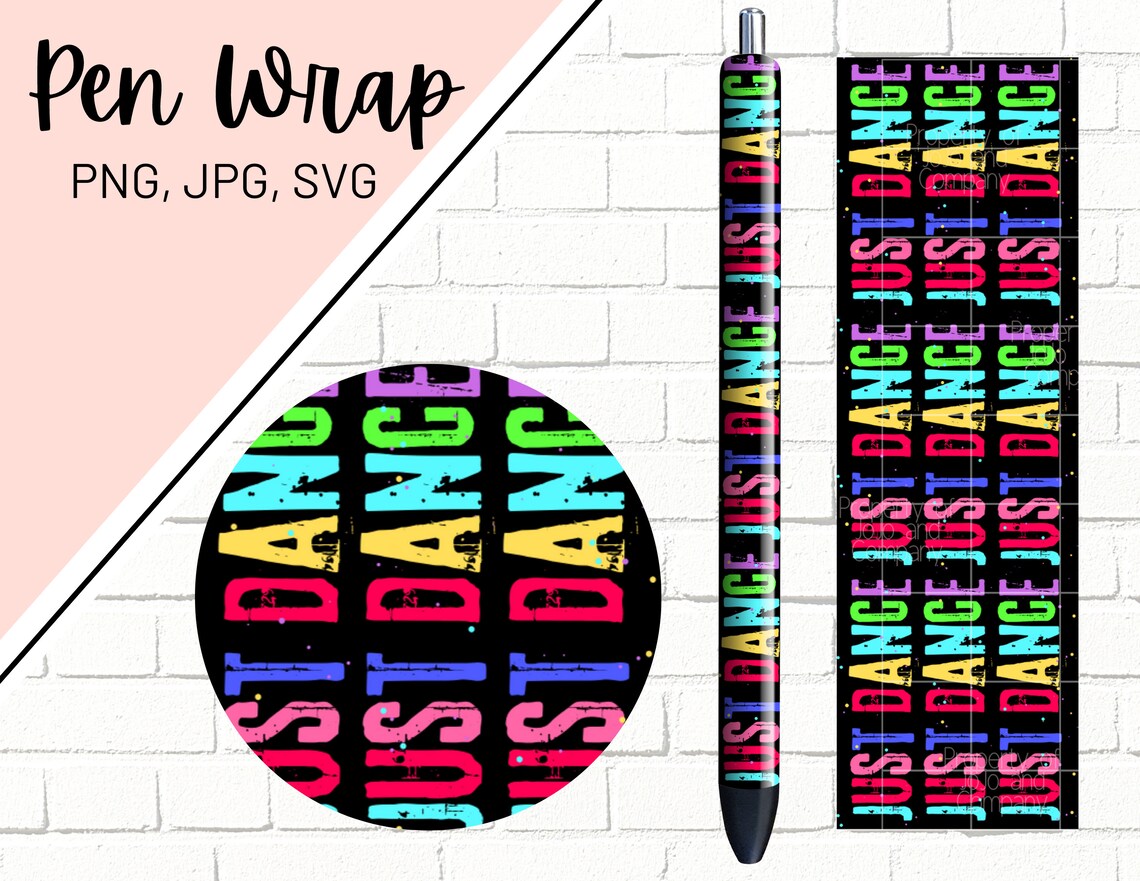 Dance Pen Wrap Dance Pen Glitter Pen Wraps Cute Pen Wrap - Etsy