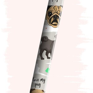 Pug Pen Wraps, Dog Pen Wrap, Glitter Pen Wraps, Animal Pen Wrap, Epoxy ...