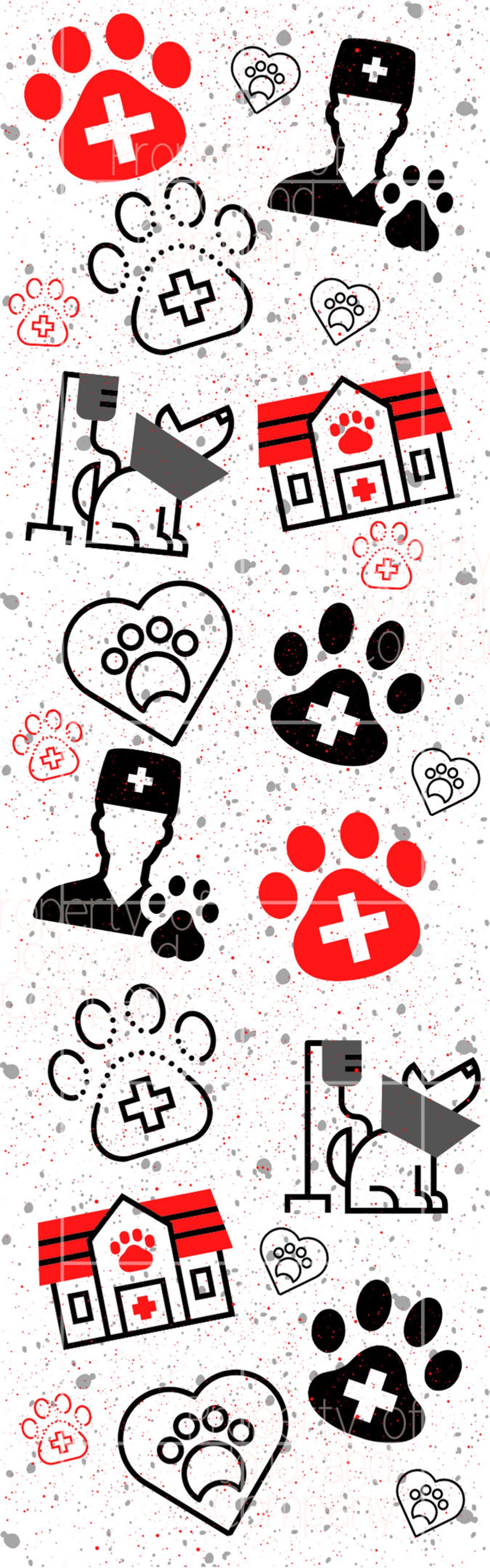 Vet Pen Wrap Vet Tech Pen Wrap Glitter Pen Wrap Dog Pen - Etsy