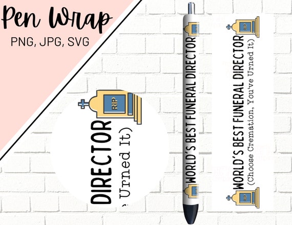 Funeral Director Pen Wrap Mortician Pen Wrap Funeral Pen - Etsy