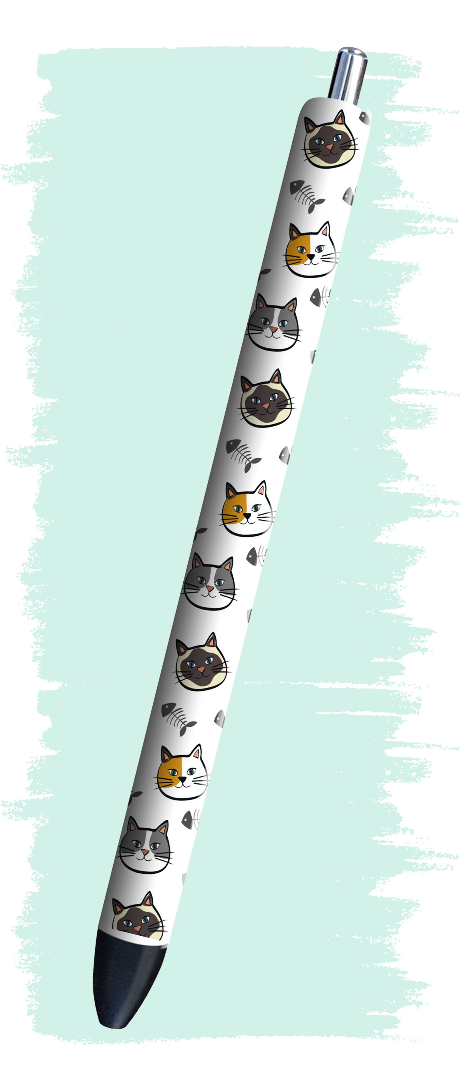 Cat Pen Wrap Kitten Pen Wrap Animal Pen Wrap Epoxy Pen - Etsy