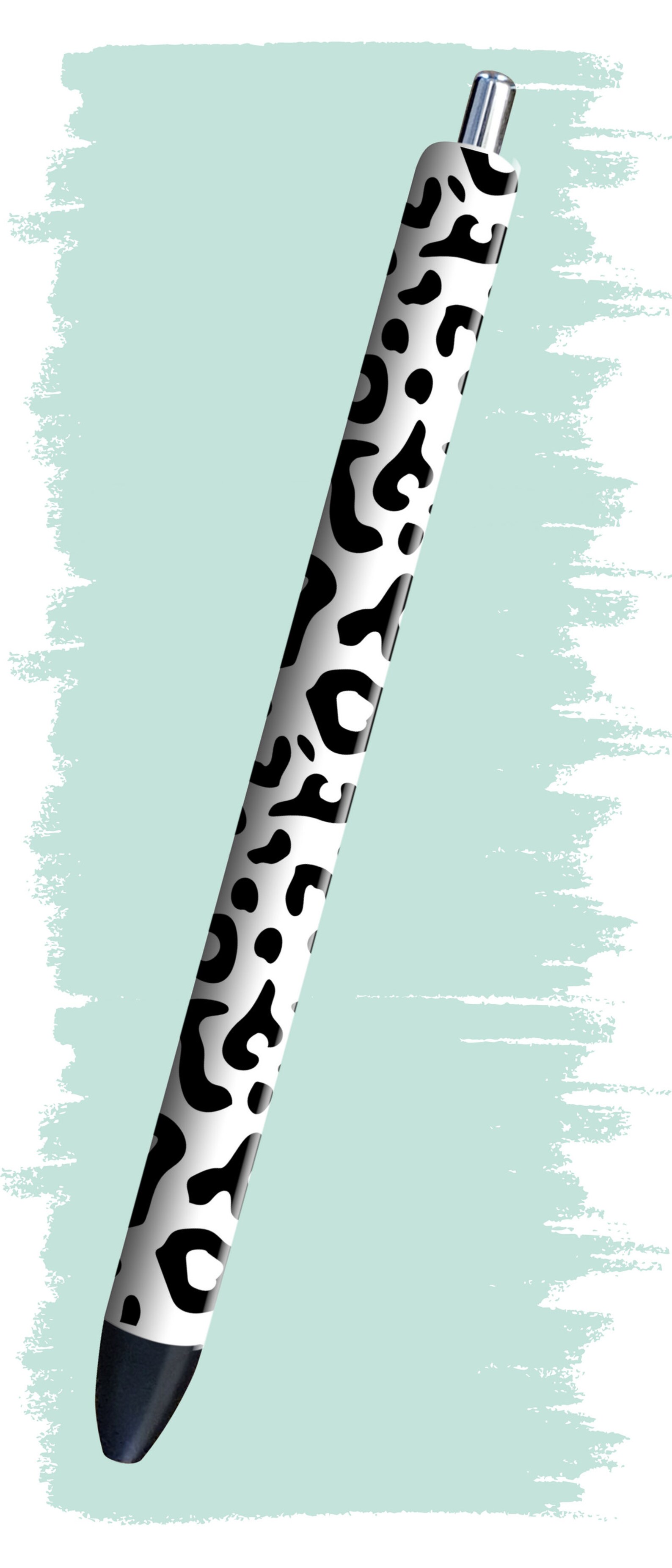 Cheetah Pen Wrap, Cheetah Print Pen Wrap, Glitter Pen Wrap, Animal ...