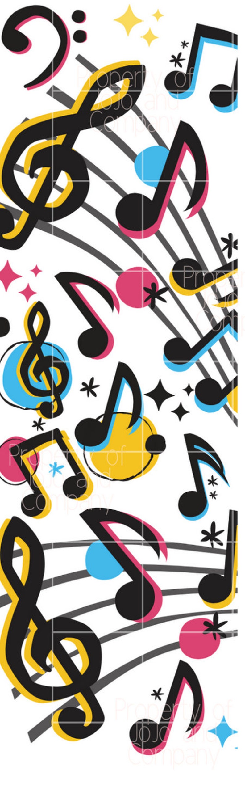 Music Pen Wrap Music Note Pen Wrap Glitter Pen Wraps Cute | Etsy