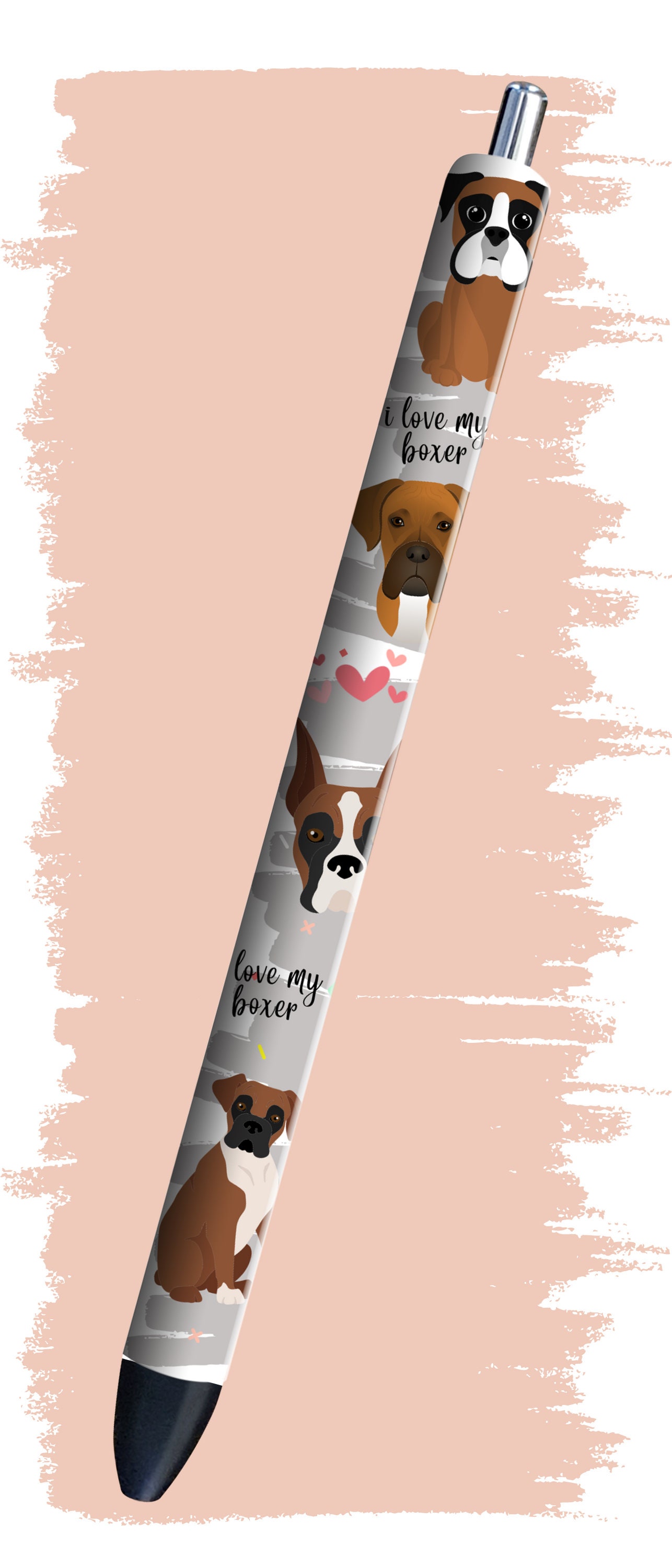 Dog Pen Wrap Boxer Dog Pen Wrap Glitter Pen Wrap Dog Breed - Etsy