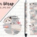 Ragdoll Cat Pen Wrap, Cat Pen Wrap, Glitter Pen Wraps, Ragdoll Pen Wrap ...