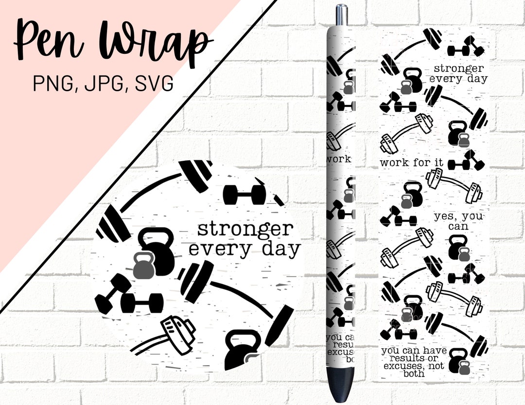 Weightlifting Pen Wrap, Barbell Pen Wrap, Workout Pen Wraps, Fitness ...