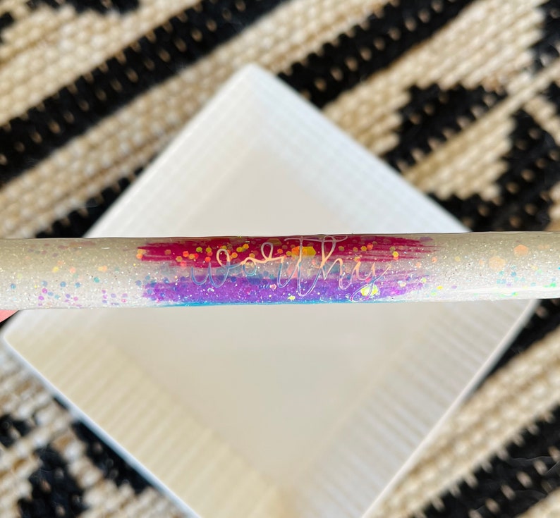 Unicorn Burst Pen Wrap Rainbow Pen Wrap Glitter Pen Wraps | Etsy