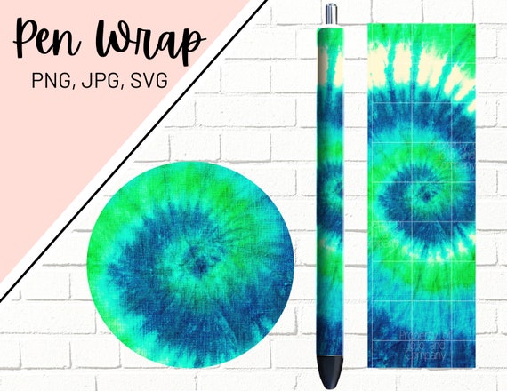 Tie Dye Pen Wrap Tye Dye Pen Wrap Tie Dye Pen Glitter Pen - Etsy UK