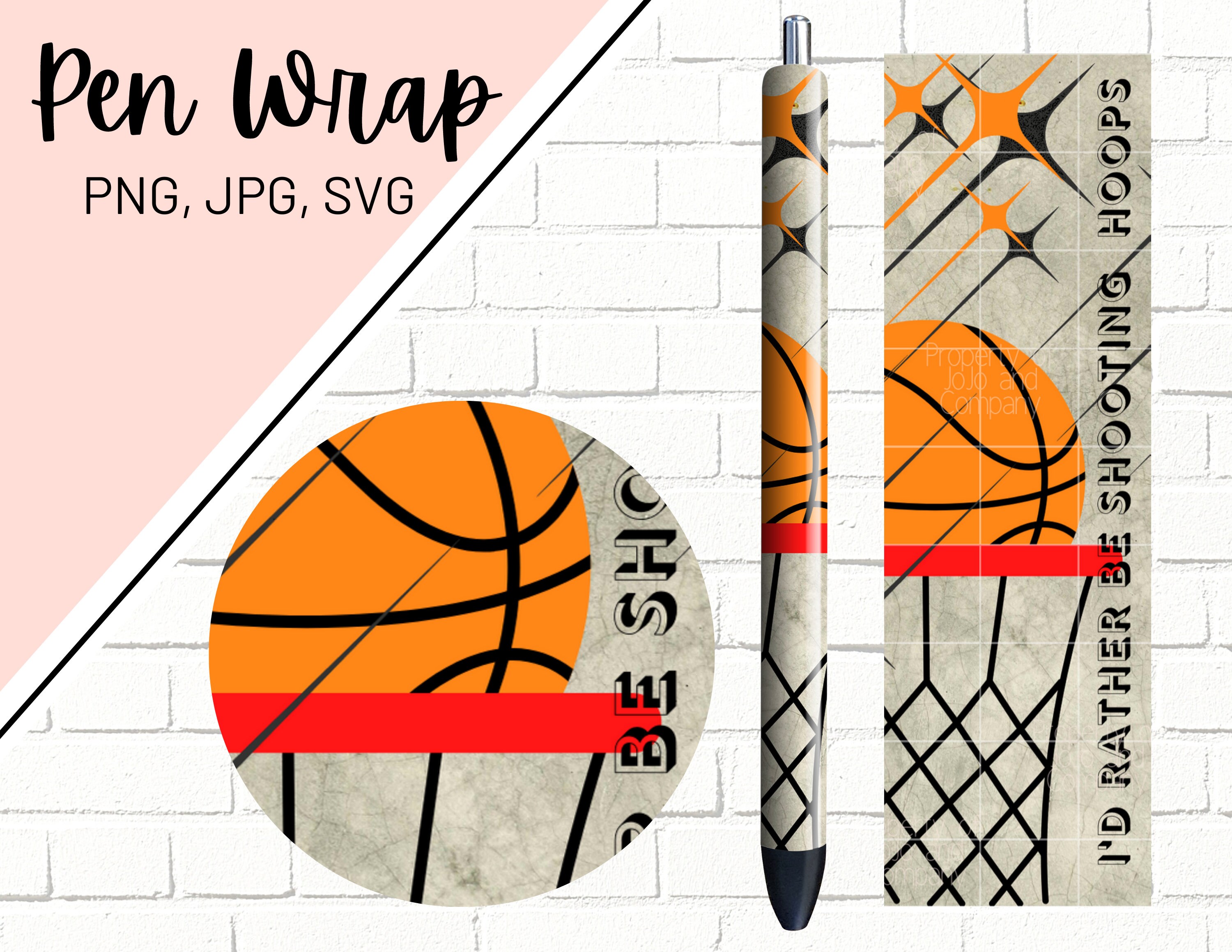 Basketball Pen Wrap Sports Pen Wrap Glitter Pen Wraps Ball - Etsy