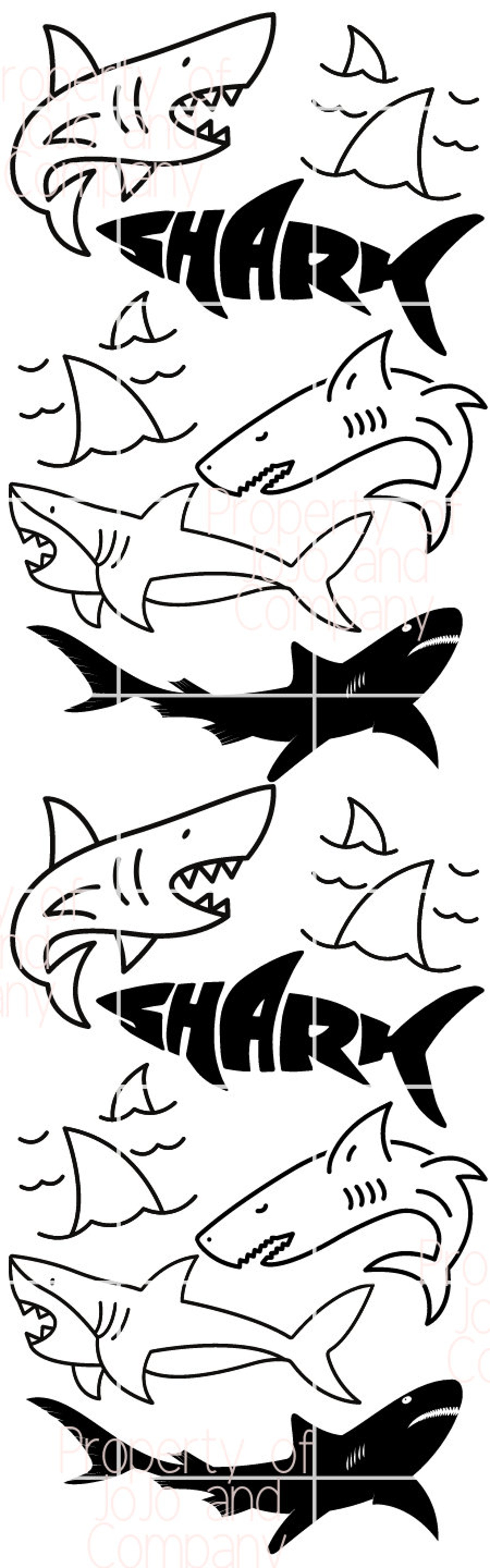 Shark Pen Wrap Sharks Pen Wrap Ocean Life Pen Wrap Great - Etsy