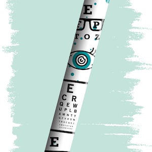 Optometry Pen Wrap, Eye Pen Wrap, Glitter Pen Wrap, Optician Pen Wrap ...