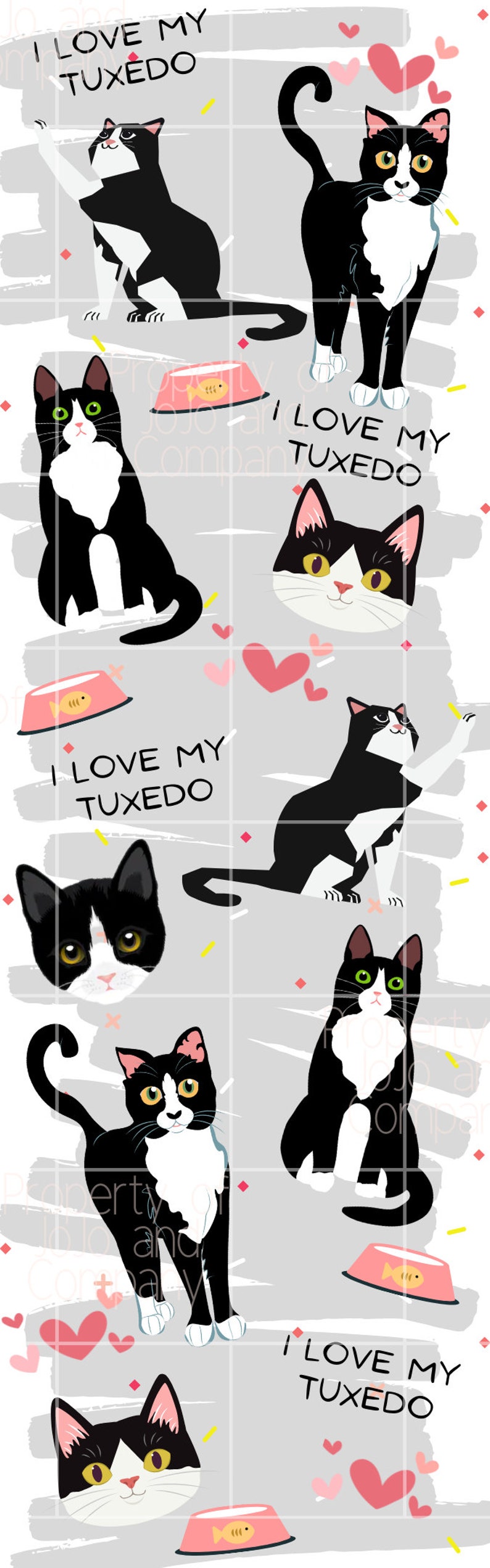 Tuxedo Cat Pen Wrap, Cat Pen Wrap, Glitter Pen Wraps, Cat Breed Pen ...