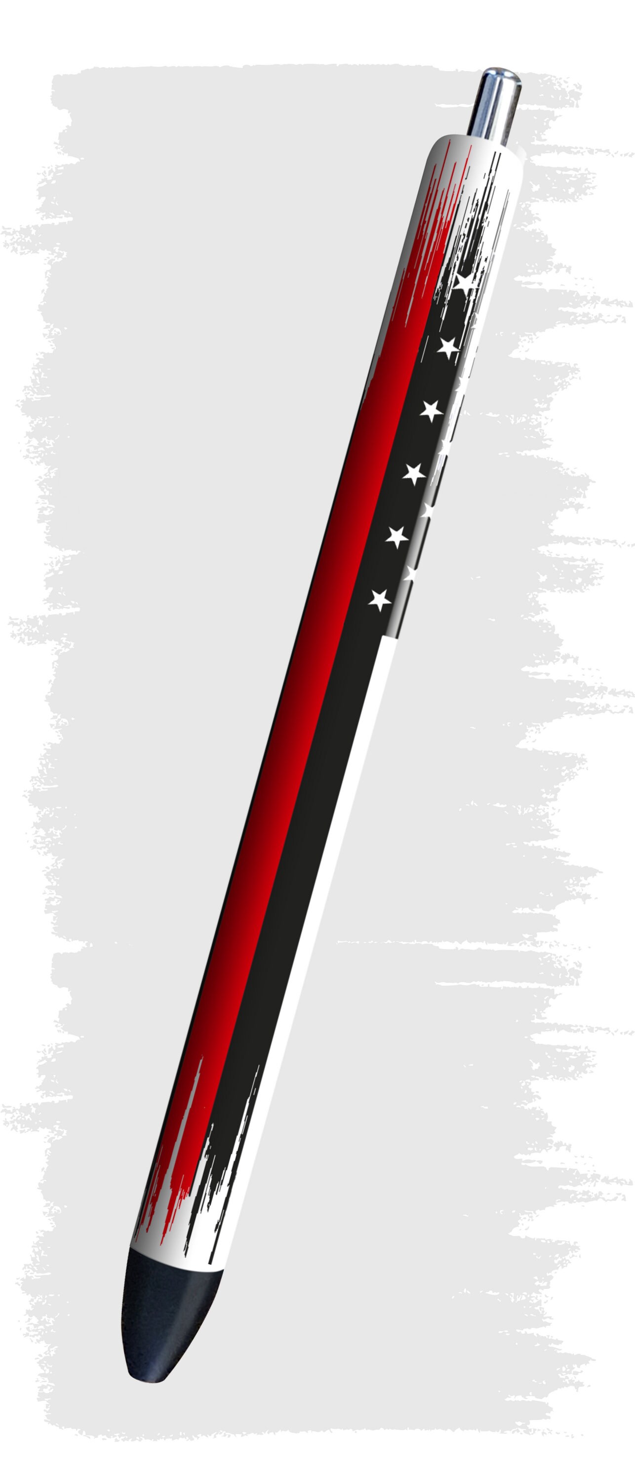 Firefighter Pen Wrap Firefighter Flag Pen Wrap Glitter Pen - Etsy