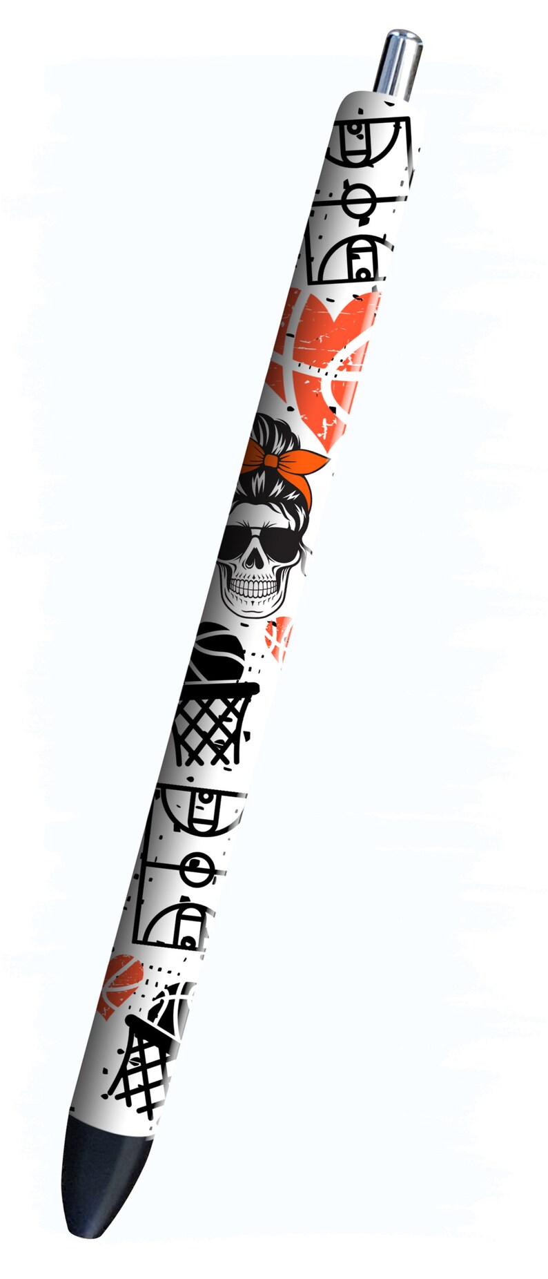 Basketball Pen Wrap Sports Pen Wrap Glitter Pen Wraps Cute - Etsy