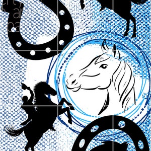 Horse Pen Wrap, Rodeo Pen Wrap, Horse Shoe Pen Wrap, Pen Wrap for Girls ...