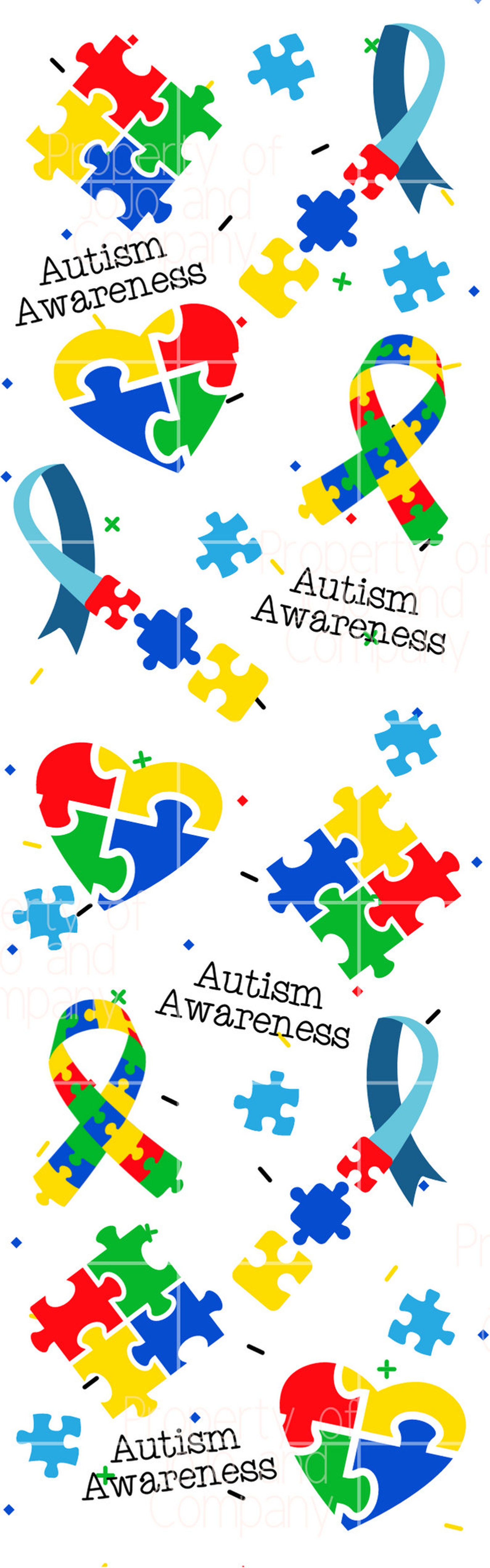 Autism Pen Wrap Autism Awareness Pen Wrap Pen Wrap Bundle - Etsy