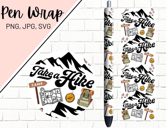 Camping Pen Wrap Hiking Pen Wrap Adventure Pen Wraps - Etsy