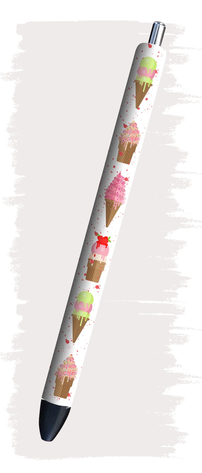 Ice Cream Pen Wrap Ice Cream Cone Pen Wrap Food Pen Wrap - Etsy Canada
