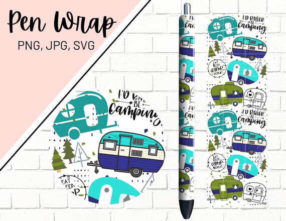 Camping Pen Wrap Camper Pen Wrap Vintage Camper Pen Wrap - Etsy