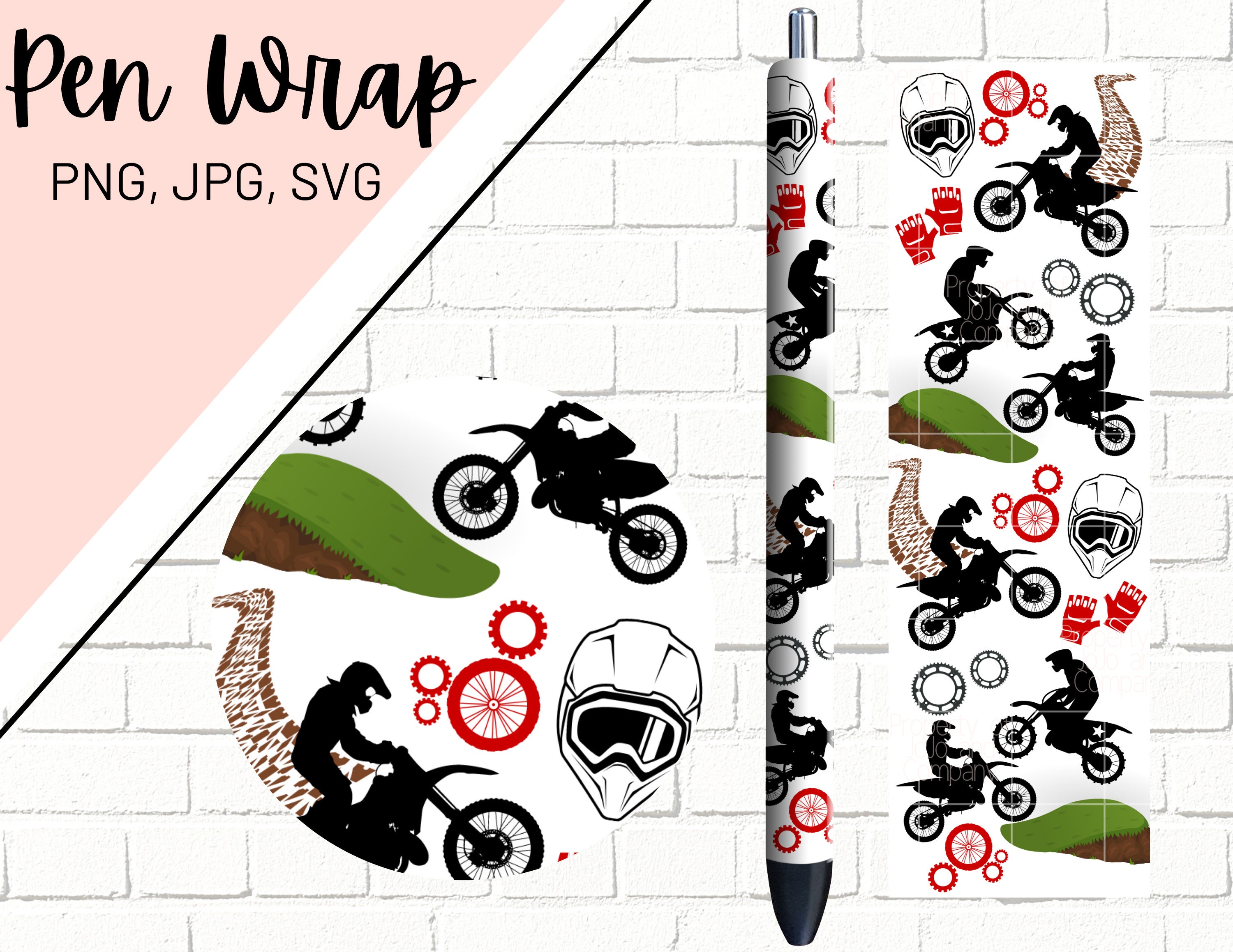 Off Road Pen Wrap, Dirt Bike Pen Wrap, Motorcycle Pen Wrap, Motocross ...