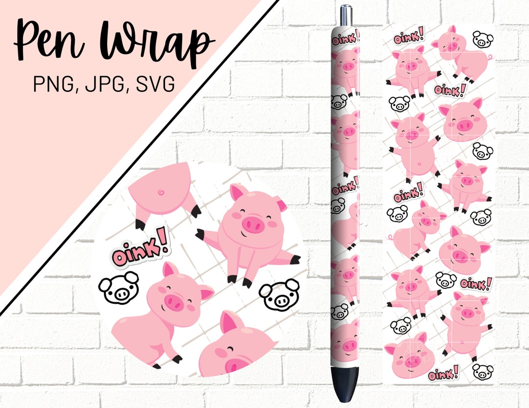 Pig Pen Wrap, Farm Pen Wrap, Farm Animal Pen Wrap, Glitter Pen Wrap ...
