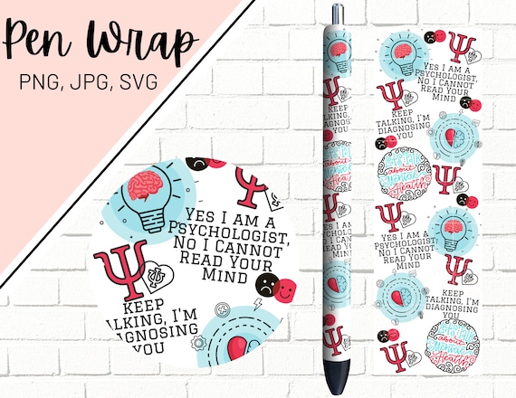 Psychologist Pen Wrap Mental Health Pen Wrap Psychology Pen - Etsy