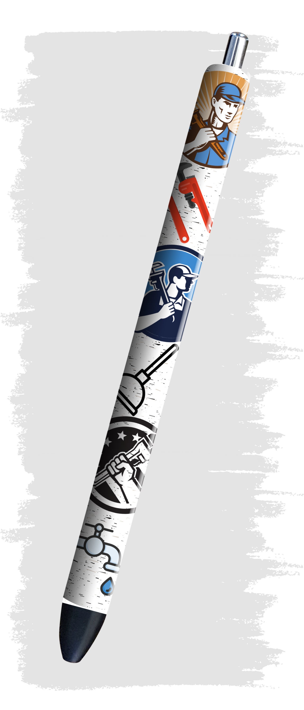 Plumber Pen Wrap Plumbing Pen Wrap Handyman Pen Wrap Epoxy - Etsy