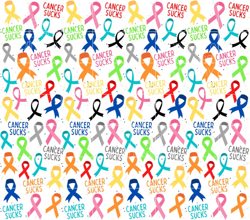 Cancer Ribbon Tumbler Wrap 20oz Skinny Straight Tumbler - Etsy