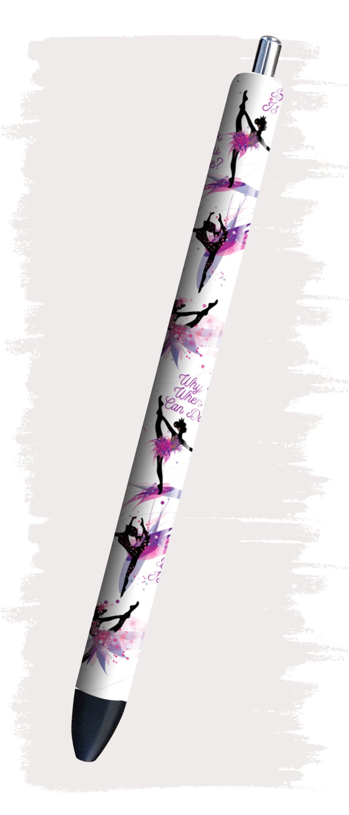 Ballet Pen Wrap Dance Pen Wrap Glitter Pen Wraps Pointe Pen - Etsy