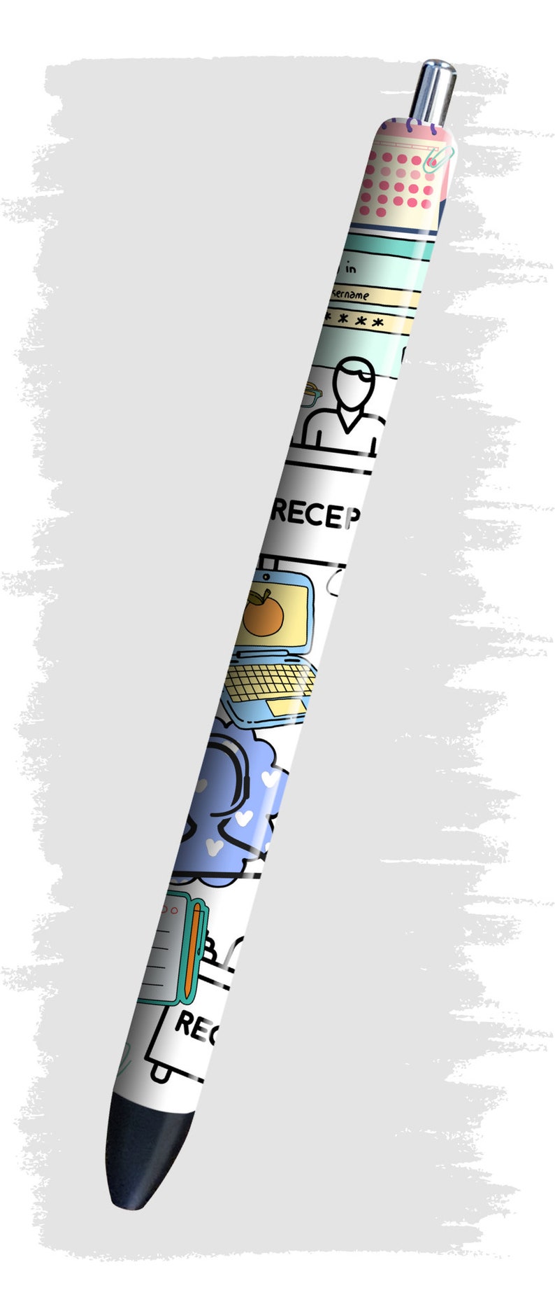 Receptionist Pen Wrap Reception Pen Wrap Secretary Pen Wrap - Etsy