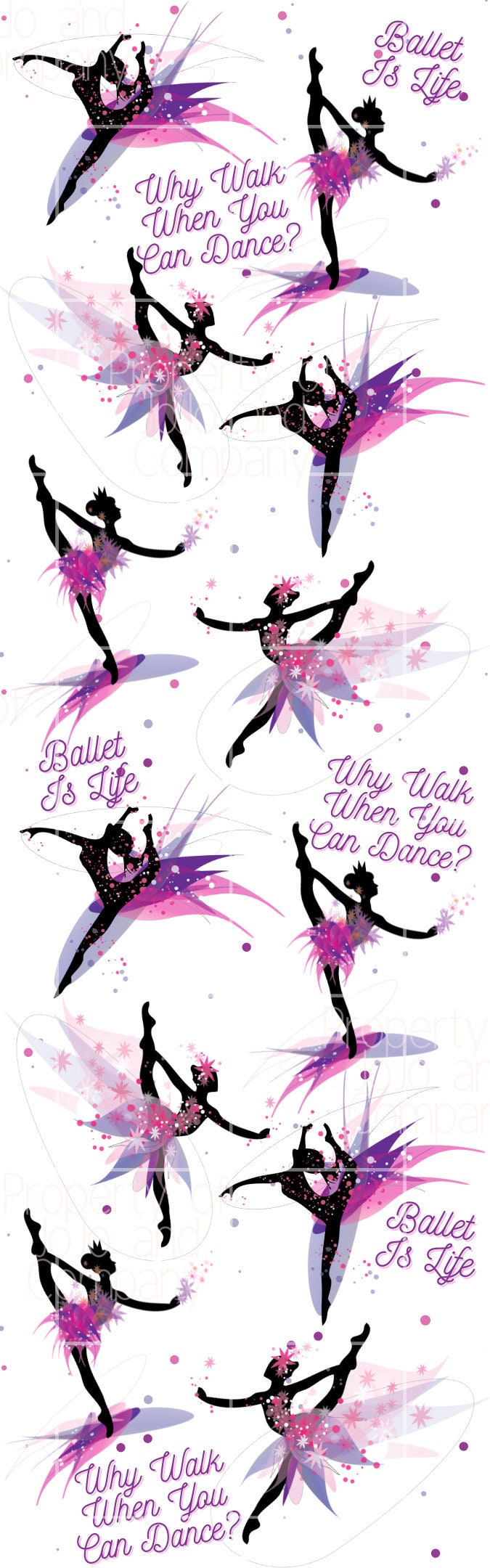 Ballet Pen Wrap Dance Pen Wrap Glitter Pen Wraps Pointe Pen - Etsy