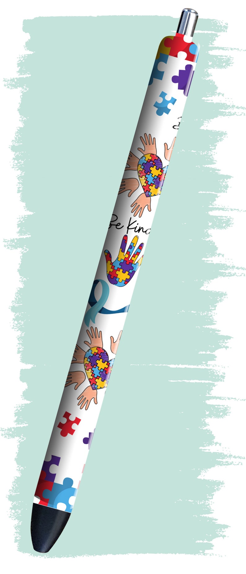 Autism Pen Wrap Autism Awareness Pen Wrap Pen Wrap Bundle - Etsy