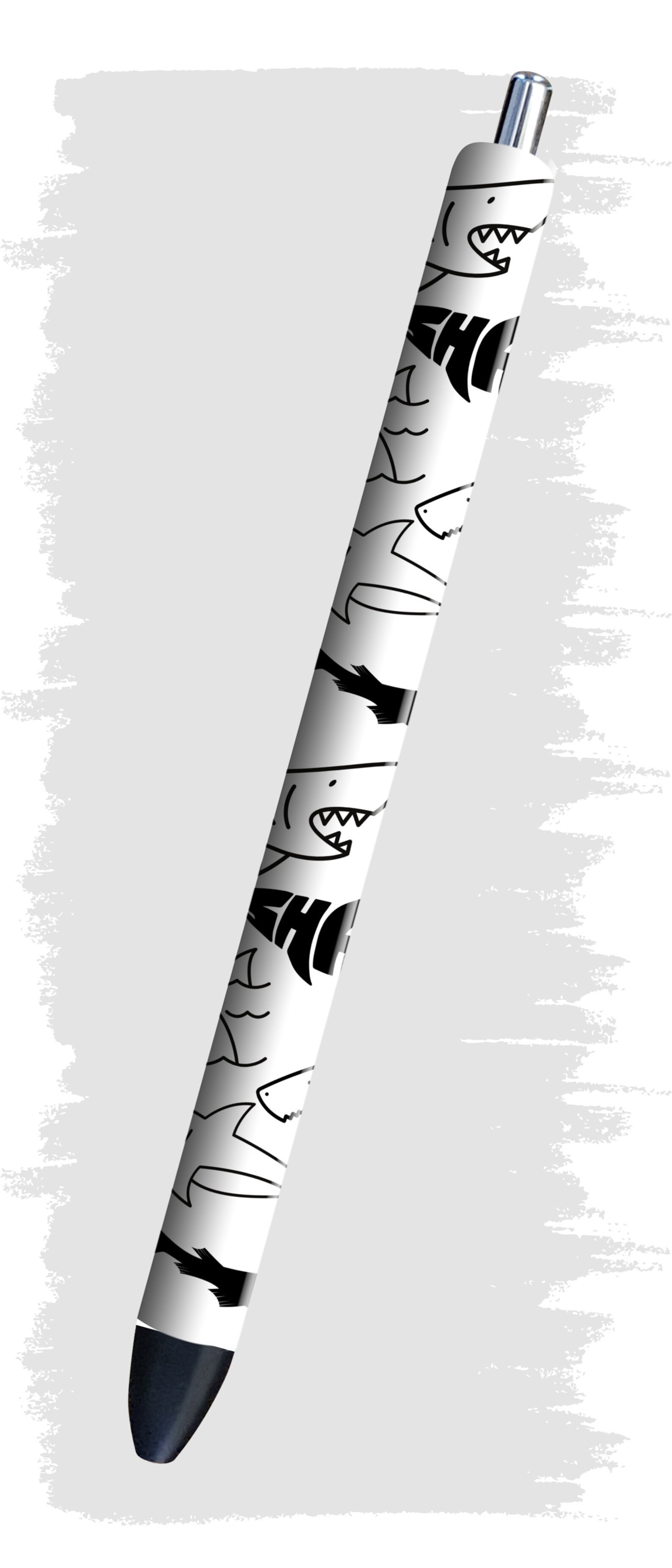 Shark Pen Wrap Sharks Pen Wrap Ocean Life Pen Wrap Great - Etsy