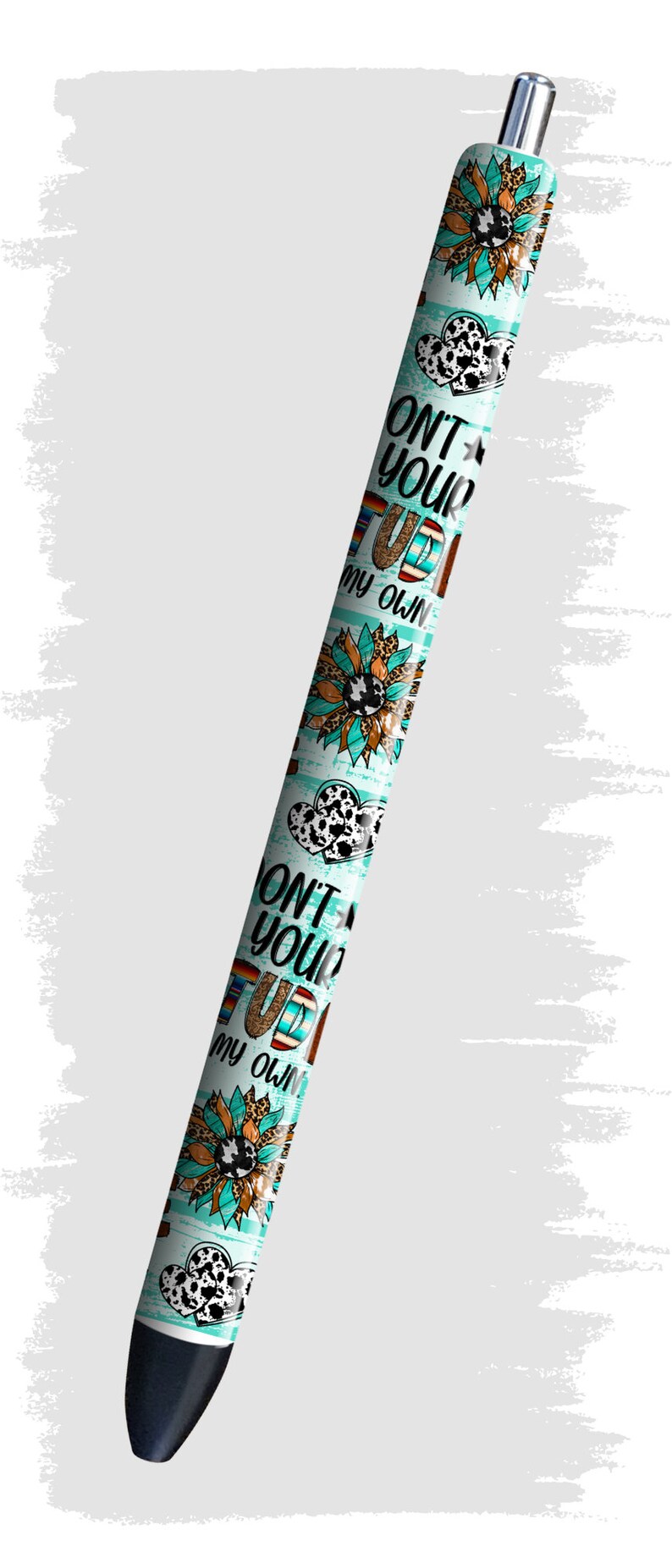 Country Western Pen Wrap, Serape Pen Wrap, Sunflower Pen Wrap ...