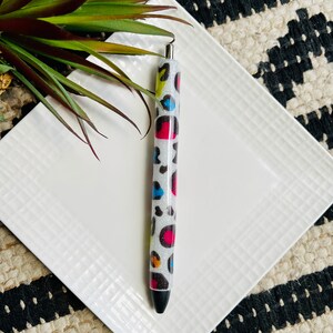 Cheetah Pen Wrap, Cheetah Print Pen Wrap, Glitter Pen Wrap, Animal ...