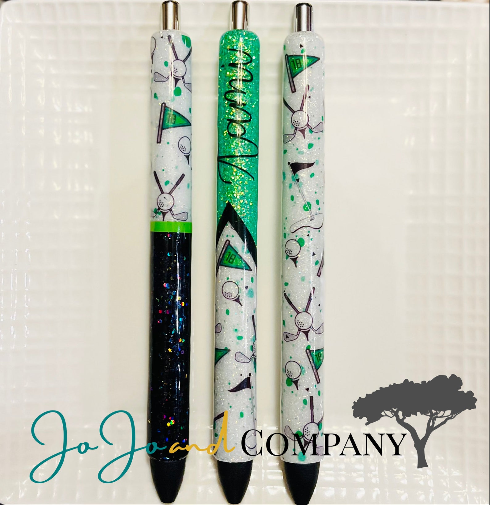 Golf Pen Wrap Golfing Pen Wrap Glitter Pen Wrap Pen Wraps - Etsy