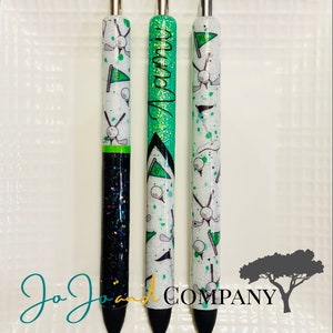 Golf Pen Wrap, Golfing Pen Wrap, Glitter Pen Wrap, Pen Wraps for Guys ...
