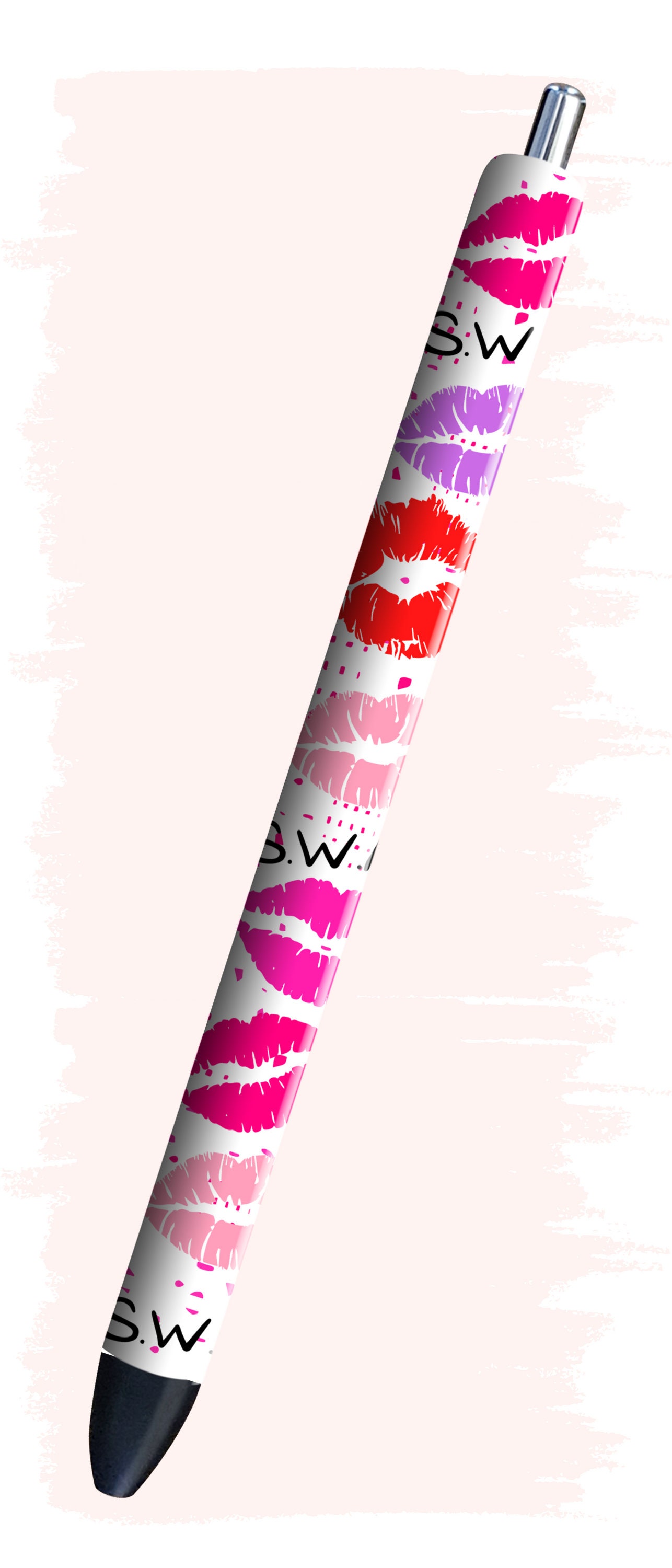 Valentines Pen Wrap, Love Pen Wrap, Lips Pen Wrap, Love Pen Wrap, SWAK ...