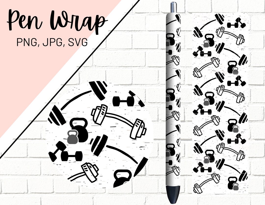 Weightlifting Pen Wraps, Barbell Pen Wrap, Workout Pen Wraps, Fitness ...