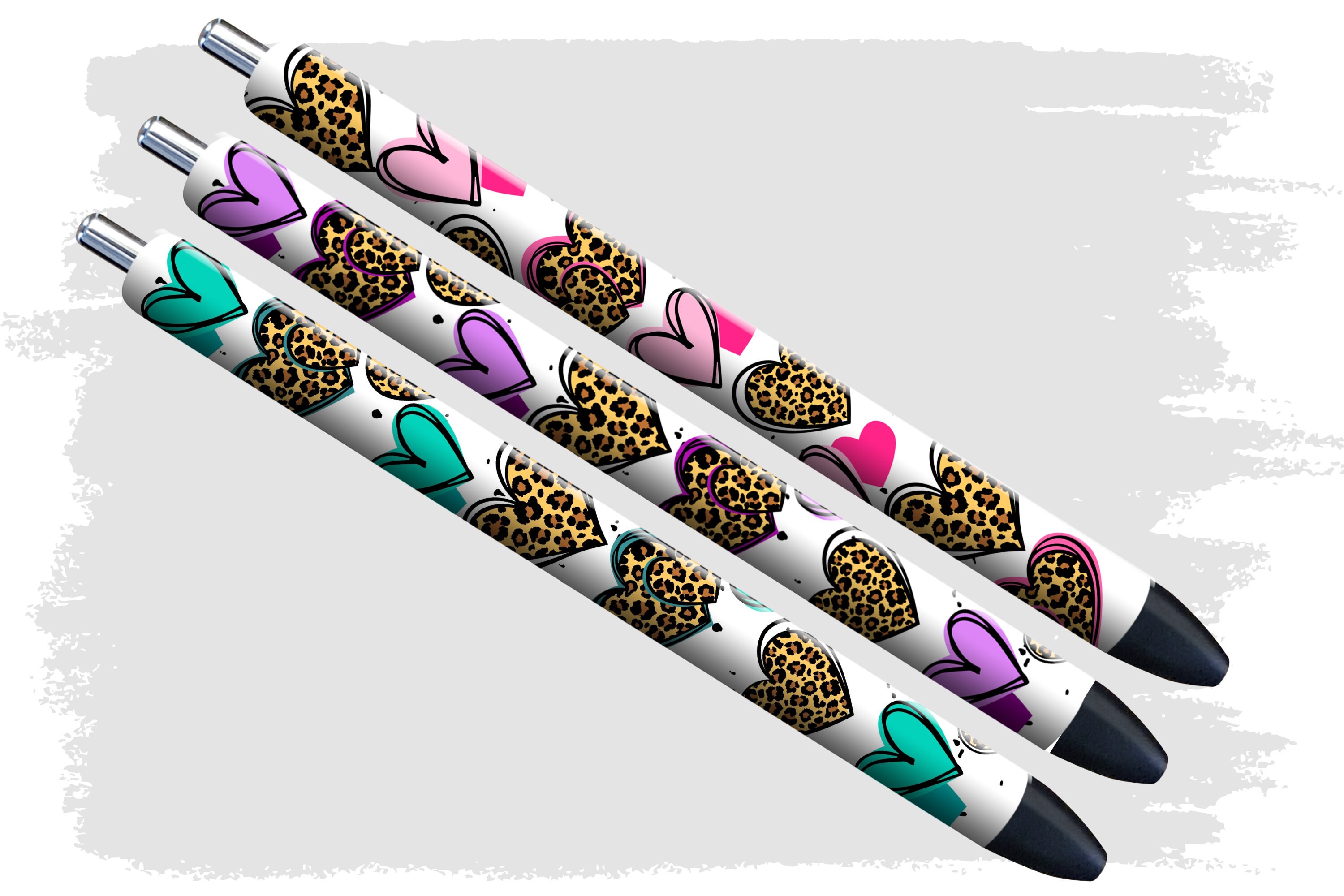 Cheetah Print Pen Wrap Cheetah Pen Wrap Glitter Pen Wrap - Etsy