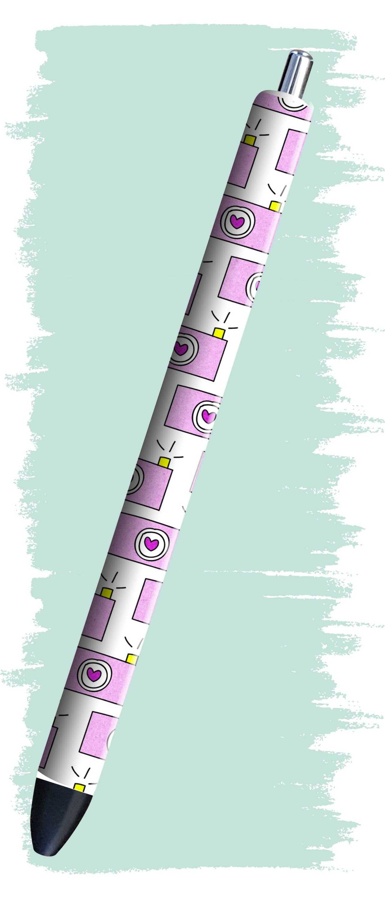 Camera Pen Wrap Photography Pen Wrap Glitter Pen Wraps Fun | Etsy