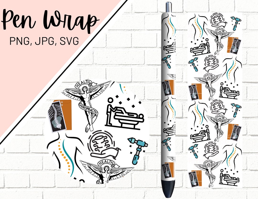 Chiropractic Medicine Pen Wrap, Chiropractor Pen Wrap, Medical Field ...