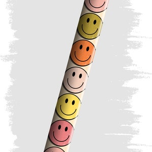 Happy Face Pen Wrap, Retro Pen Wrap, Aesthetic Pen Wrap, Glitter Pen ...