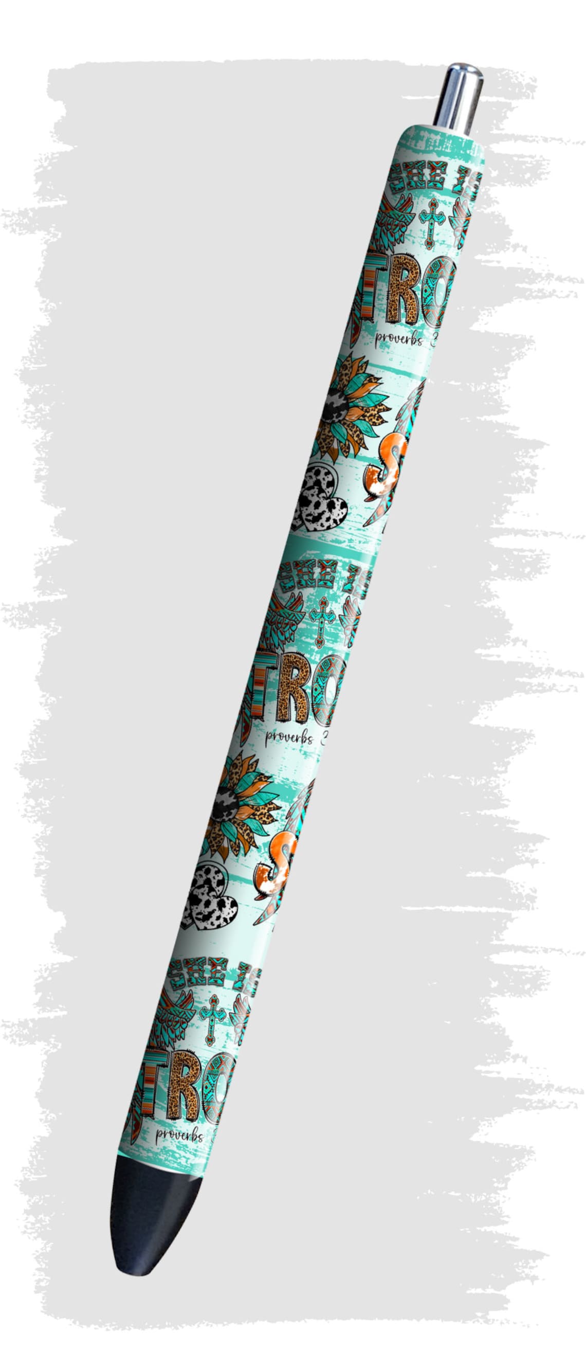 Country Western Pen Wrap, Serape Pen Wrap, Sunflower Pen Wrap, Proverbs ...