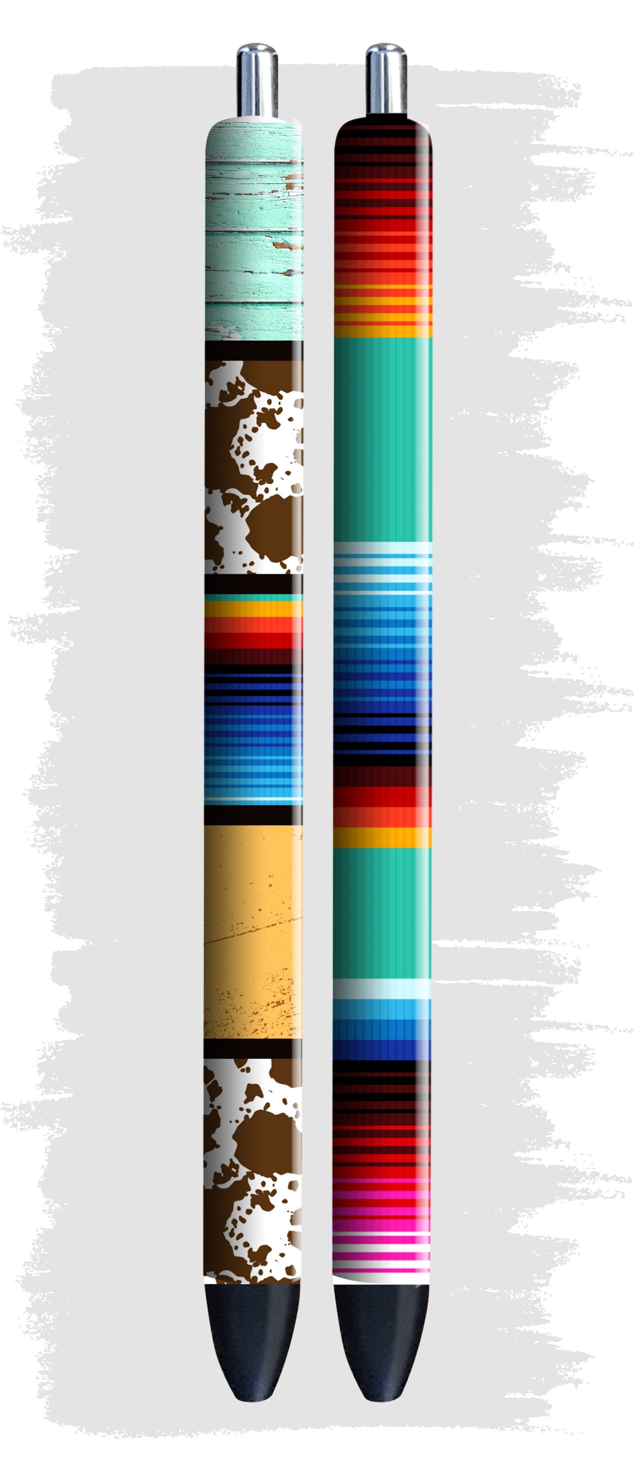 Cow Print Pen Wrap, Serape Pen Wrap, Southern Pen Wrap, Glitter Pen ...