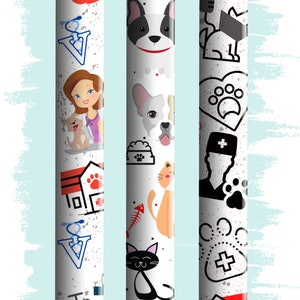 Vet Pen Wrap, Vet Tech Pen Wrap, Glitter Pen Wrap, Dog Pen Wrap, Epoxy ...