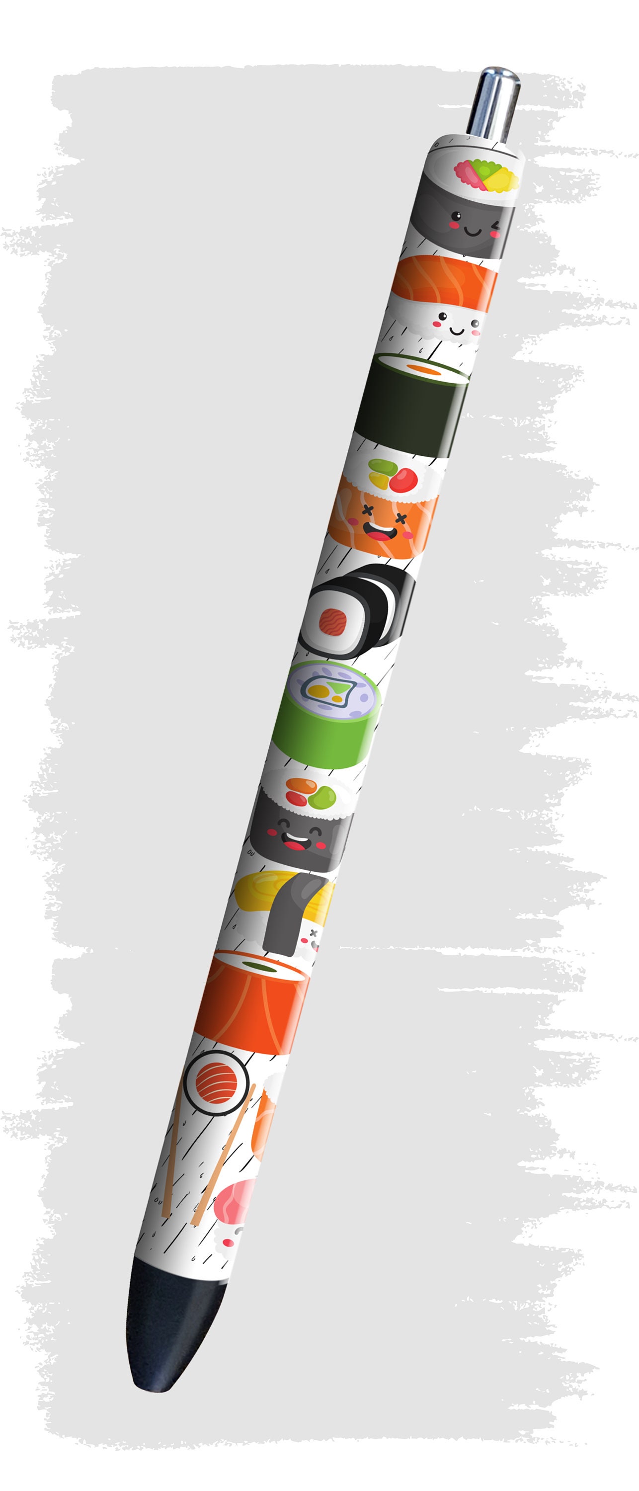 Sushi Pen Wrap Sushi Pen Asian Food Pen Wrap Glitter Pen - Etsy