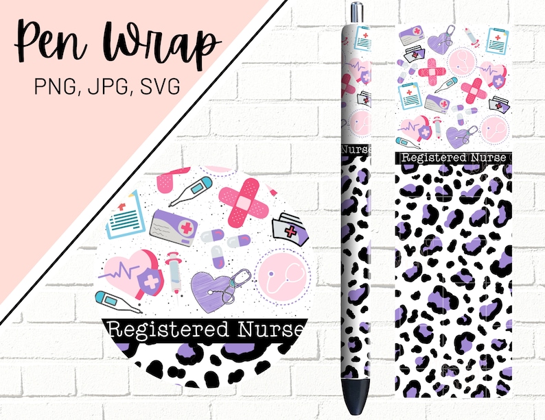 Nurse Pen Wraps Medical Pen Wrap Glitter Pen Wraps - Etsy