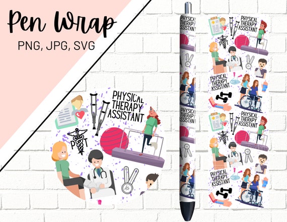 Physical Therapy Assistant Pen Wrap Physical Therapy Pen - Etsy